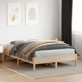 vidaXL Rám postele 160 x 200 cm masivní borovice [842690] Barva: Bílá