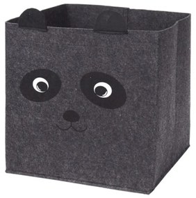 Box na hračky Panda tmavě šedý