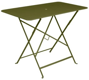 OnaDnes -20% Zelený kovový skládací stůl Fermob Bistro 97 x 57 cm - odstín pesto