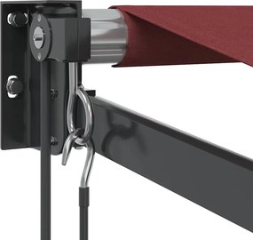 Automatická zatahovací markýza burgundská 350 x 250 cm 3215309