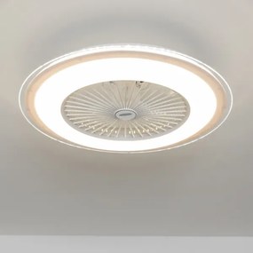 Brilagi - LED Stmívatelné svítidlo s ventilátorem RONDA LED/48W/230V bílá + DO