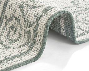 Kusový koberec Twin Supreme 103869 Green / Cream – na von aj na doma, 160x230, zelená, chodba / predsieň, Hanse Home
