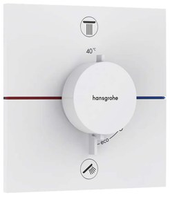 Hansgrohe ShowerSelect Comfort - Termostatická baterie pod omítku, pro 2 spotřebiče, matná bílá 15572700