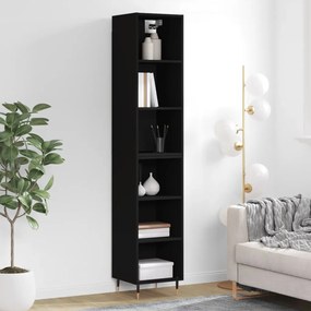 Skříň highboard černá 34,5x32,5x180 cm kompozitní dřevo