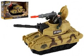 Teddies Tank s vojákem plast 8 x 24 cm na volný chod