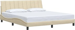 Rám postele bez matrace Hanko krémový 180 x 200 cm textil 3310410