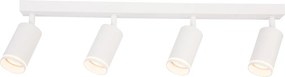 Bodové svítidlo Pipe Ring, 4x bílé kovové stínítko, w