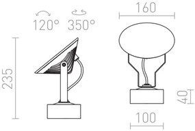 RED - Design Rendl - R11753- LED Venkovní nástěnné svítidlo FOX LED/9W/230V IP65