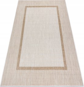 Koberec Šňůrkový Outdoor Sisal Sion 200x290 Rámeček béžový Terasa Balkon #D127