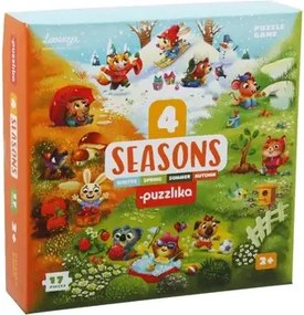 Puzzlika 15238 Čtyři roční doby - naučné puzzle / 17 dílků / od 2 let