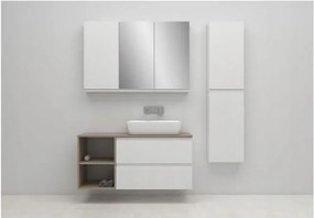 Cersanit - Moduo, otevřená závěsná skříňka pod desku 20cm, dub, K116-020