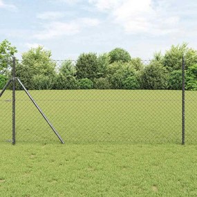 Oplocení na řetězcích se upevňuje na zem 10 x 1,4 m Šedá 3351099