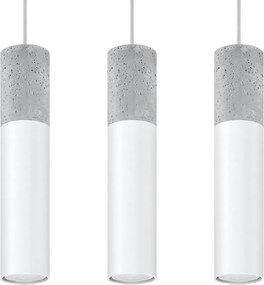 Sollux Lighting Závěsné svítidlo BORGIO 3L bílé