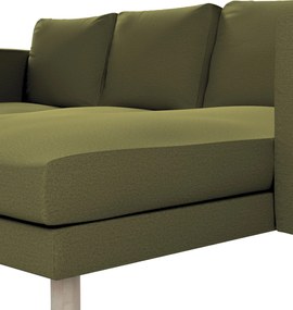 Potah na pohovku IKEA Norsborg 3-místná se šezlongem barva zelená látka pletený vzor