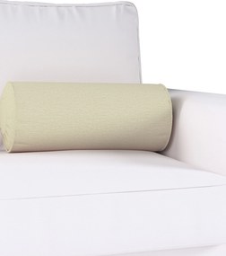 Válečkový polštář se sklady barva krémová látka lesklé, pletený vzor