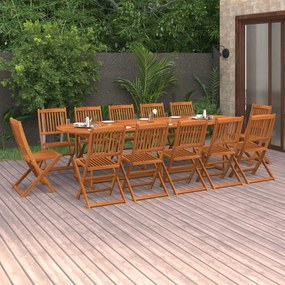13dílný zahradní jídelní set 280x90x75cm masivní akáciové dřevo 3086981