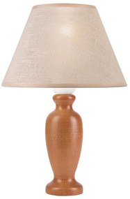 Stolní lampa AMFORA 1xE27/60W/230V hnědá/buk