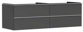 Hansgrohe Xelu Q - Umyvadlová skříňka, 50x156x55 cm, 4 zásuvky, matná šedá/matná bílá 54091700