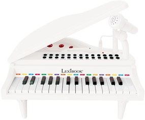 Dětské klávesy lexibook mini elektrické piano s mikrofonem a 31 svítícími klávesami pro snadné učení