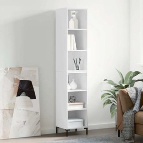 vidaXL Skříň highboard 34,5x32,5x180 cm kompozitní dřevo [3189831] Barva: bílá s vysokým leskem