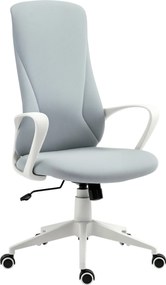 Kancelářská židle Vinsetto s funkcí naklápění, výškově nastavitelná, ergonomická počítačová židle, otočná PC židle pro domácí kancelář, pružná látka,