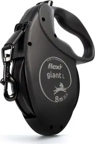 Flexi Giant L Black Edition pásek 8m černé / Vodítko