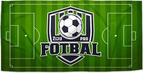 Sablio Ručník Žiju pro fotbal - 30x50 cm