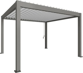 Biohort Pergola 4 x 3,5 křemenově šedá/bílá 404,5 x 367,5 cm