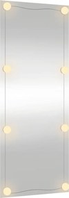 Nástěnné zrcadlo s LED osvětlením 40 x 100 cm sklo obdélníkové 3189154