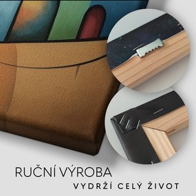 Obraz na plátně - Svažité uličky v St. Pierre FeelHappy.cz Velikost obrazu: 60 x 20 cm