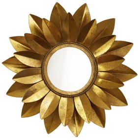 Sunflower nástěnné zrcadlo zlaté 95 cm