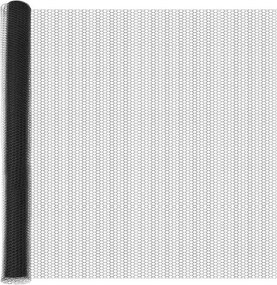 Hexagonální kotvení plotu 100 x 1,5 m Ocel potažená PVC Šedá 3352896