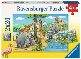 Ravensburger Divoká zvířata / 2x24 dílků / od 4 let