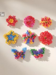 Sinsay - Kreativní sada Poke-Art Craft na zdobení květin a motýlů - vícebarevná
