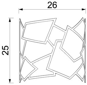 Nástěnné svítidlo CAMO 1xE27/15W/230V černá