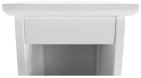 Kondela Úzký regál, barva bílá, ATENE TYP 6