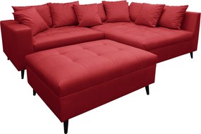 XXXLutz ROHOVÁ SEDAČKA, textil, červená MID.YOU - Sedací soupravy - 001628000306