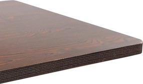 Bistro stolek tmavě hnědý 80 x 80 cm MDF 286434