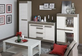 Casarredo Komoda 2D4S LANTANA borovice sněžná/šedá