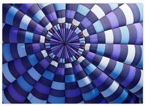 Skleněný obraz struktury létajícího balónu (70x50 cm)