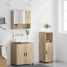 Sada koupelnového nábytku 3 ks Sonoma dub 61 x 35 x 64 cm 3392945