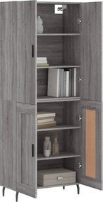 Skříň highboard šedá sonoma 69,5 x 34 x 180 cm kompozitní dřevo 3195809