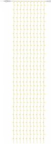Easy Fix LED světelný závěs interiér, 100 × 500 cm, teple bílá, 500 diod, 10 pramenů, čirý kabel, IP20, prodlužovací