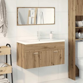 3dílná koupelnová sestava dub artisan kompozitní dřevo 3328912