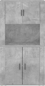 vidaXL Skříň highboard betonově šedá kompozitní dřevo [3185355]