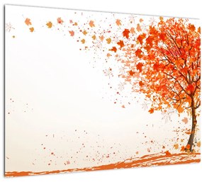 Skleněný obraz - Strom ve větru (70x50 cm)