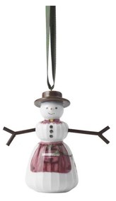 Porcelánová závěsná dekorace Snowwoman 9 cm Kähler