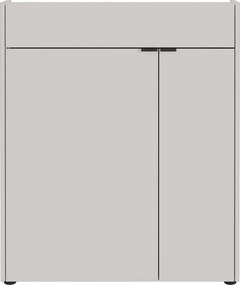 Krémová matná skříňka 83x99x22 cm Ameca – Germania