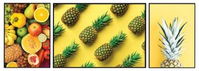 DecoKing - Sada nástěnných plakátů - Fruits - Yellow