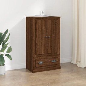 vidaXL Skříň highboard hnědý dub 60 x 35,5 x 103,5 kompozitní dřevo